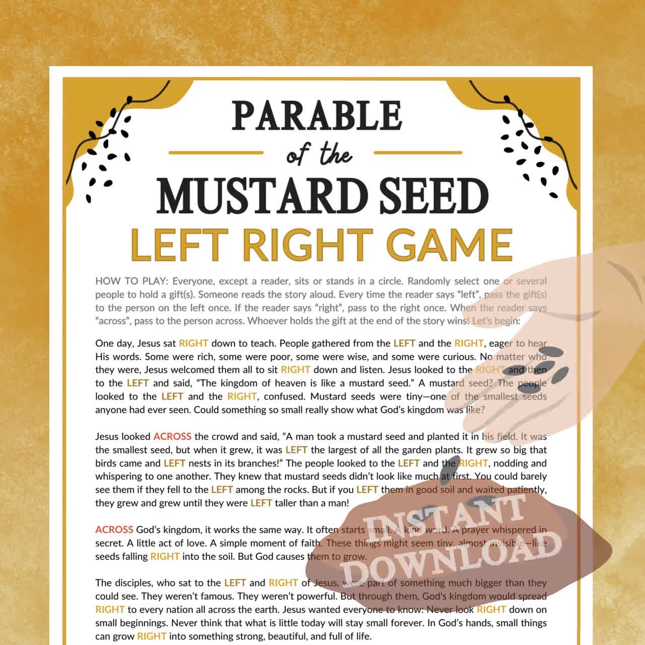 Mustard Seed Jesus Parable Of Faith Mustard Seed Parable Parable Of