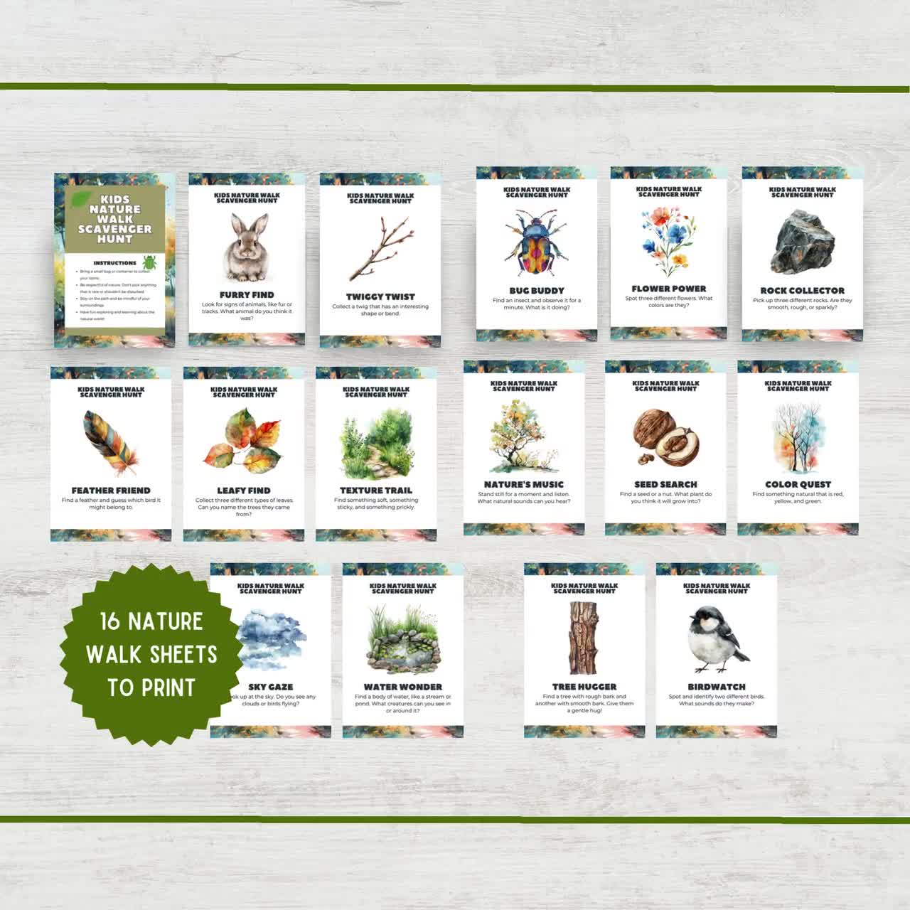 Búsqueda Del Tesoro Para Acampar: Imprimibles Gratuitos