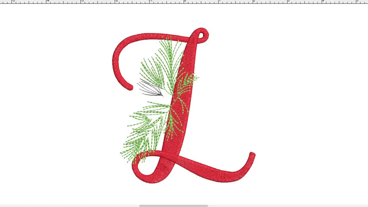Christmas Alphabet Letter L 2D Acrylic Christmas Ornaments,Santa Claus