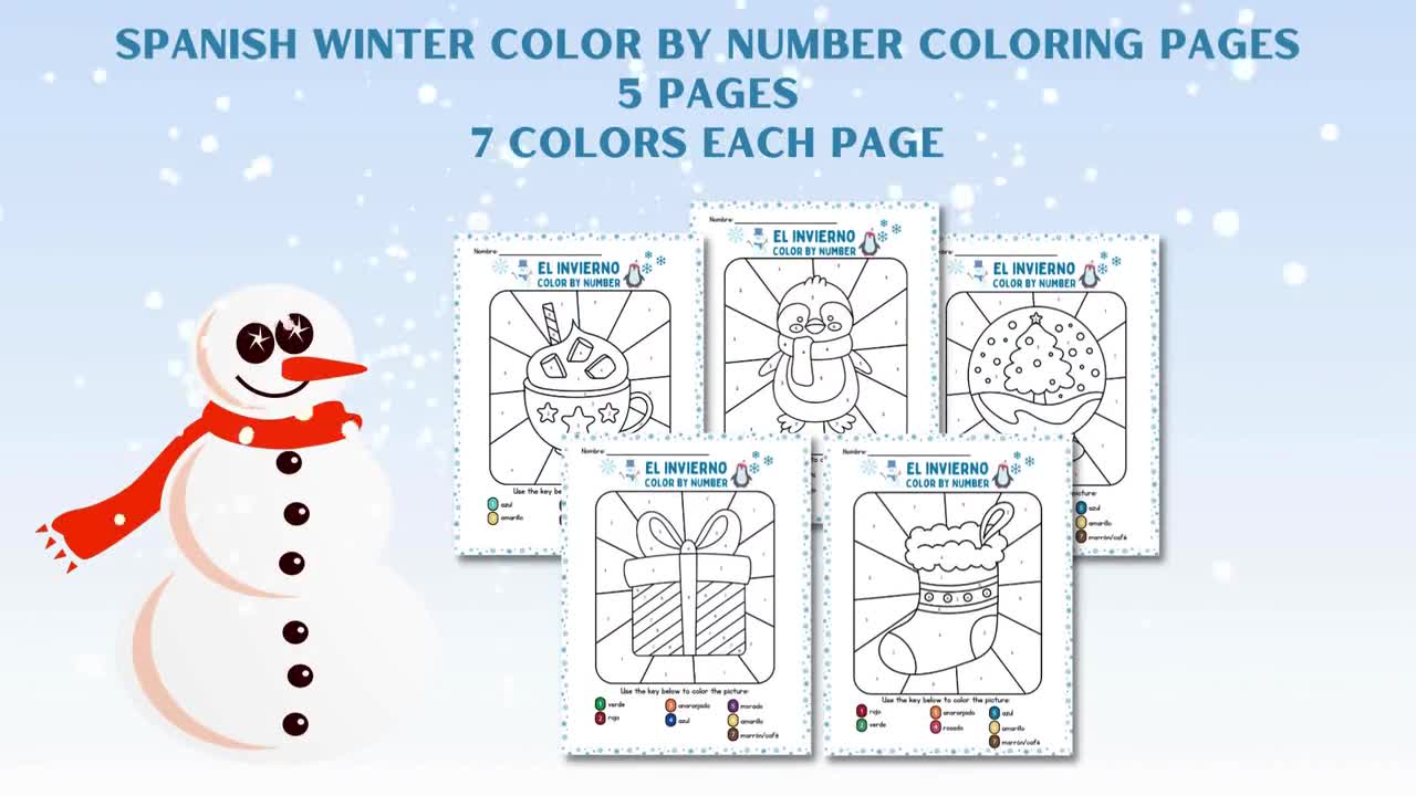 invierno coloring pages