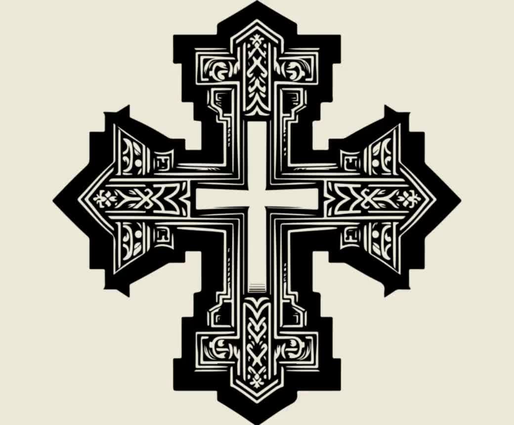 Armenian Cross Vector Pointed Cross Stock Vector Images Alamy