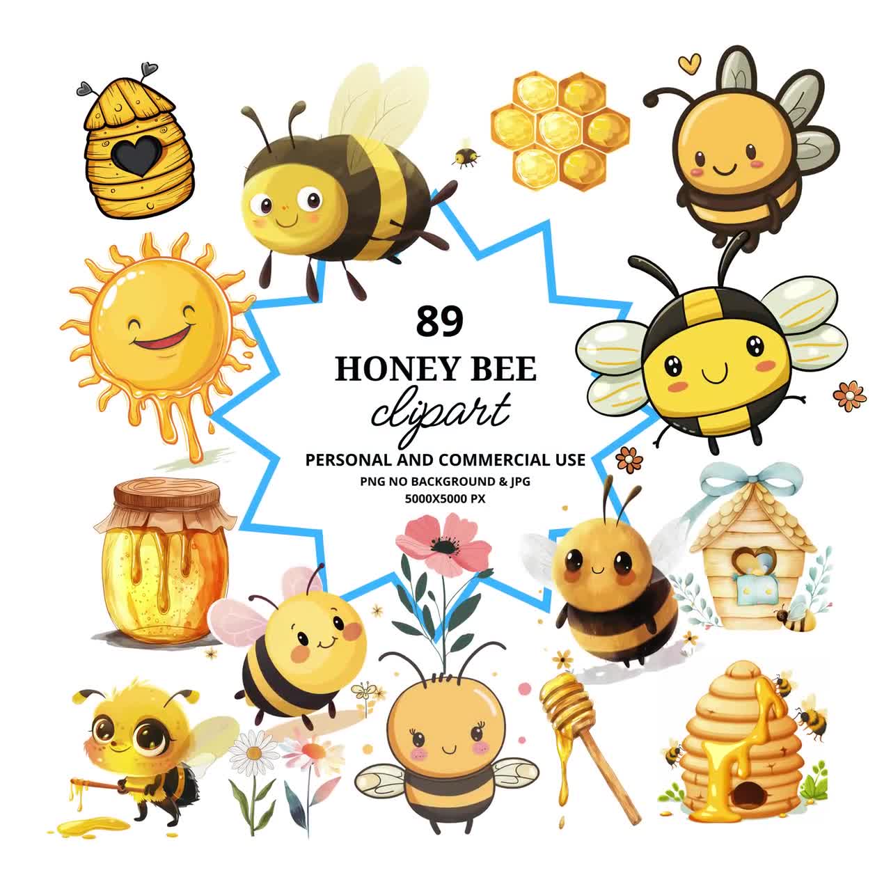 Honeybee Vintage Honey Bee Clipart Clipartfest Clipartbarn PNG Bee