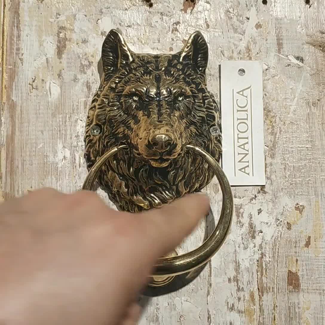 Door Knocker Dog Flap For Labrador 👢 Brown Pitbull Ornament Dog Door ...