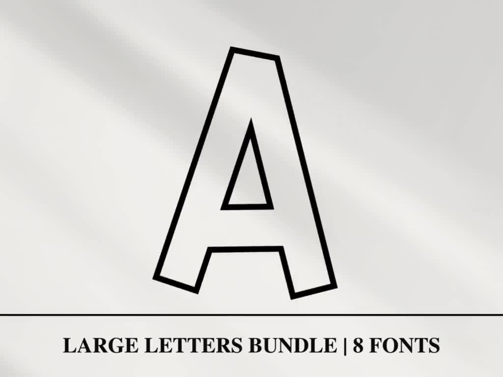 9 Best Images Of Large Font Printable Letters Large Printable Letter