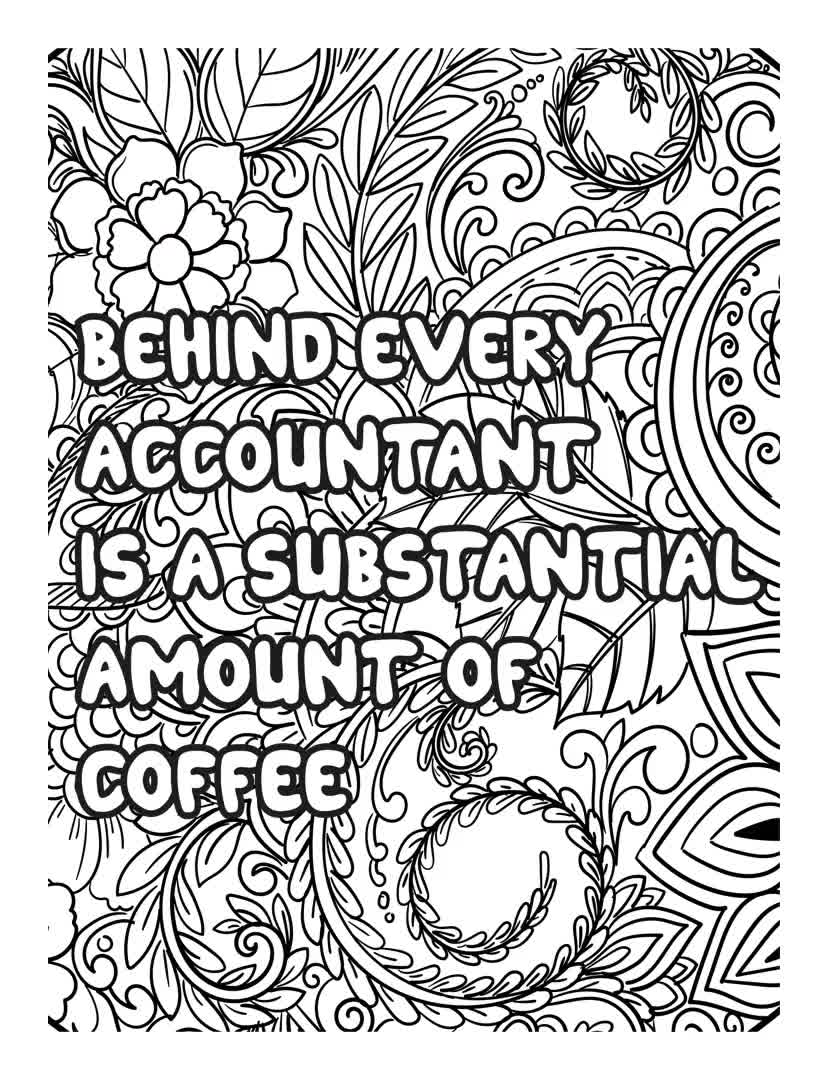 Tax Coloring Pages There's No Crying During Tax Season Accountant