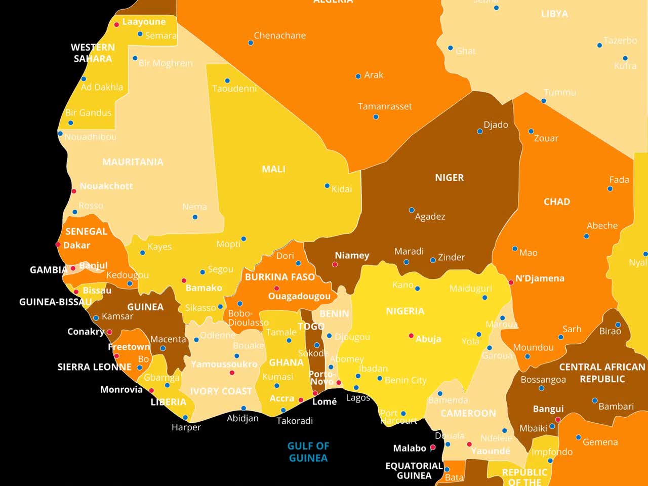 West Africa Countries Map The Promise Of A West Africa Currency Union