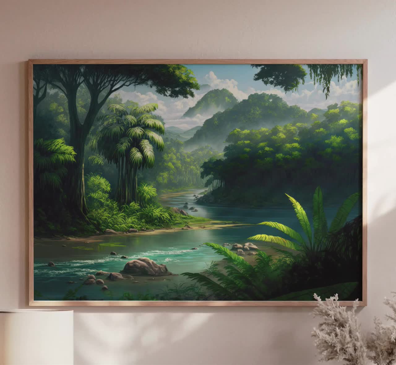 Rainforest Landscape Painting Artwork