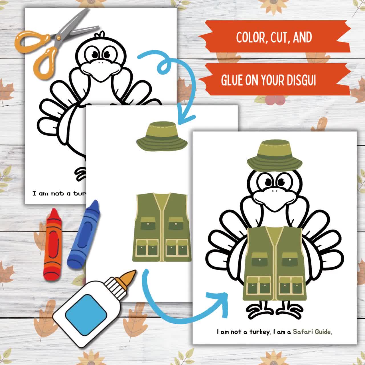 Plantilla Para Disfrazar Un Pavo Para Imprimir 15 Disguise The Turkey