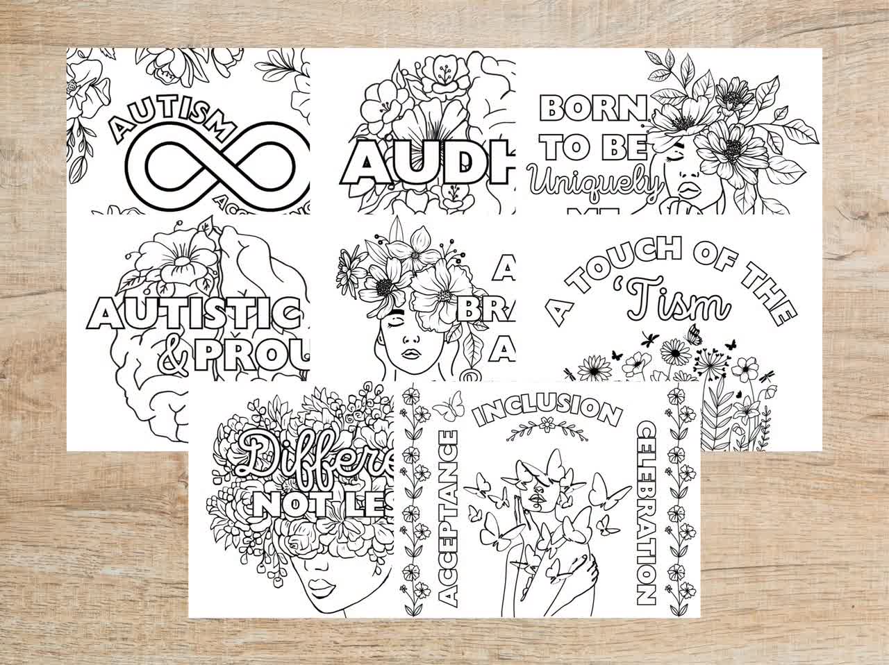 autism acceptance coloring pages