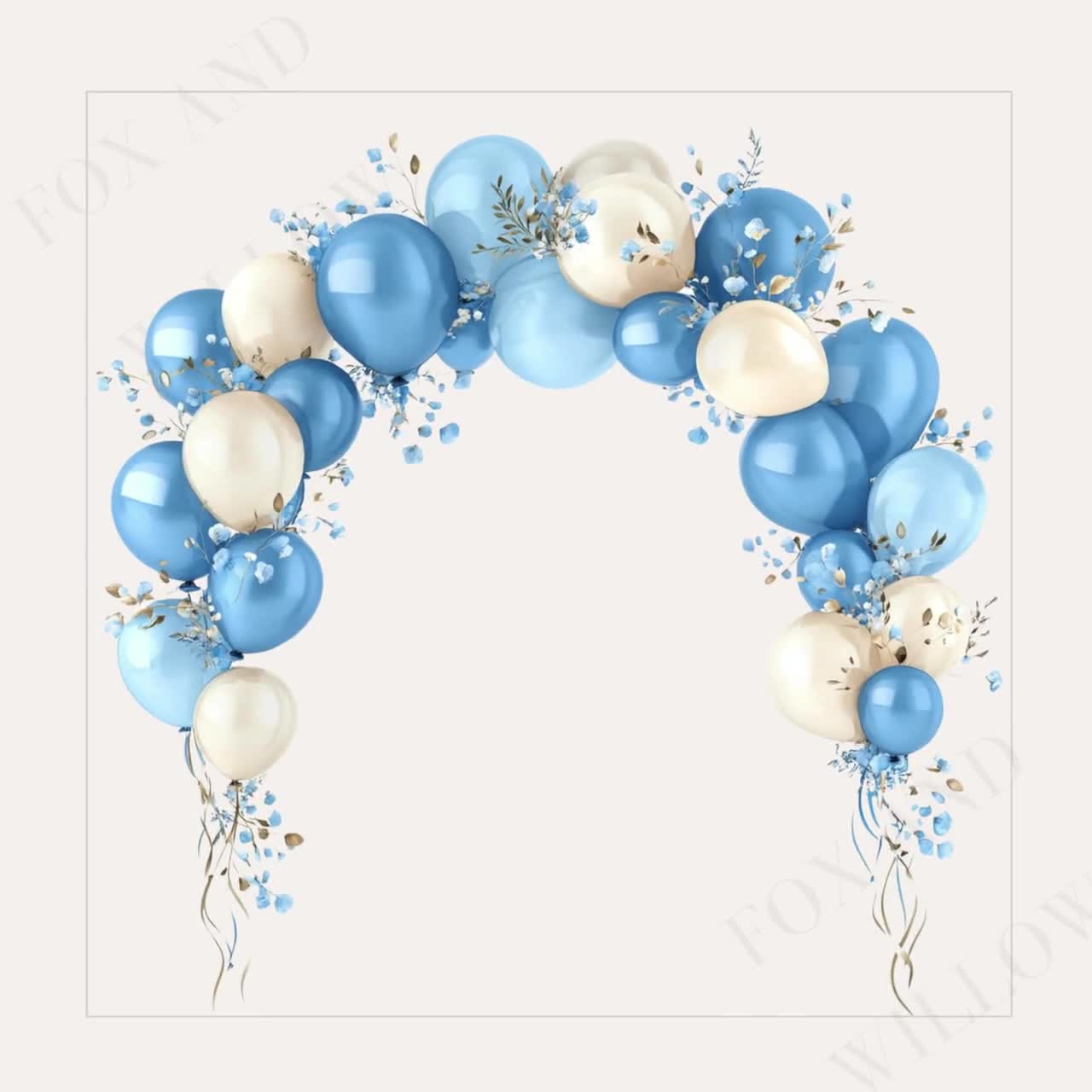 Blue Balloon Arch Png