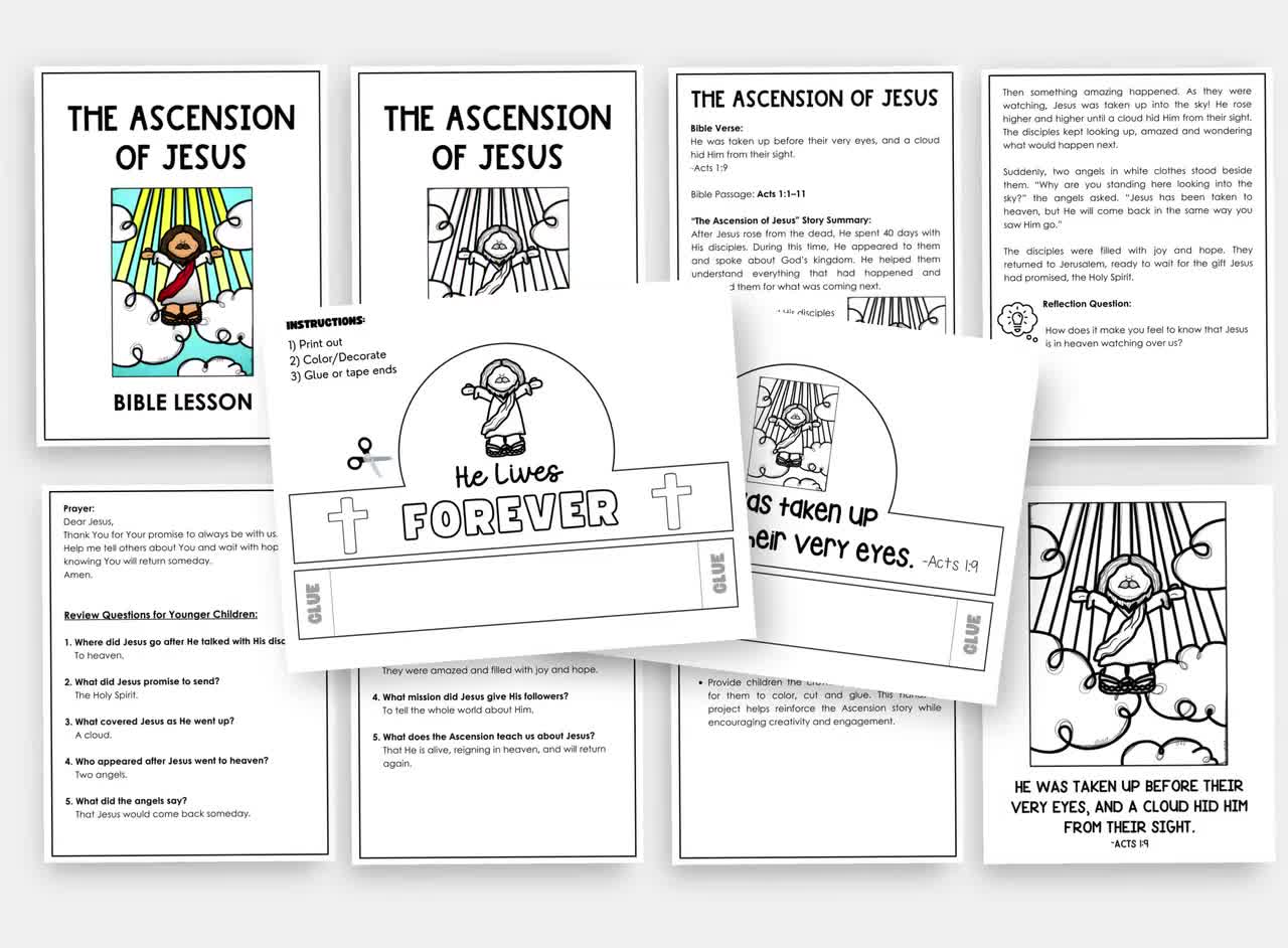 Jesus Ascension Object Lesson