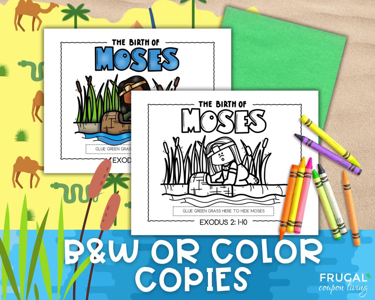 Baby Moses Activities Baby Moses The Israelites Are Slaves Bible