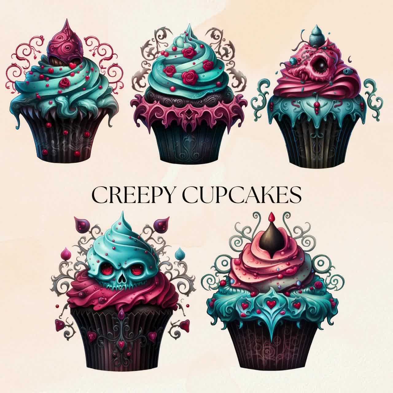 Evil Cupcake Tattoos