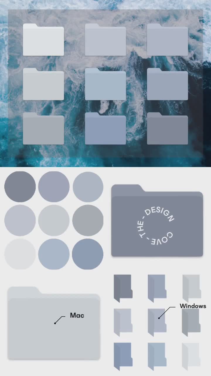 Blue Open Icon Classy Folder Icons Softiconscom
