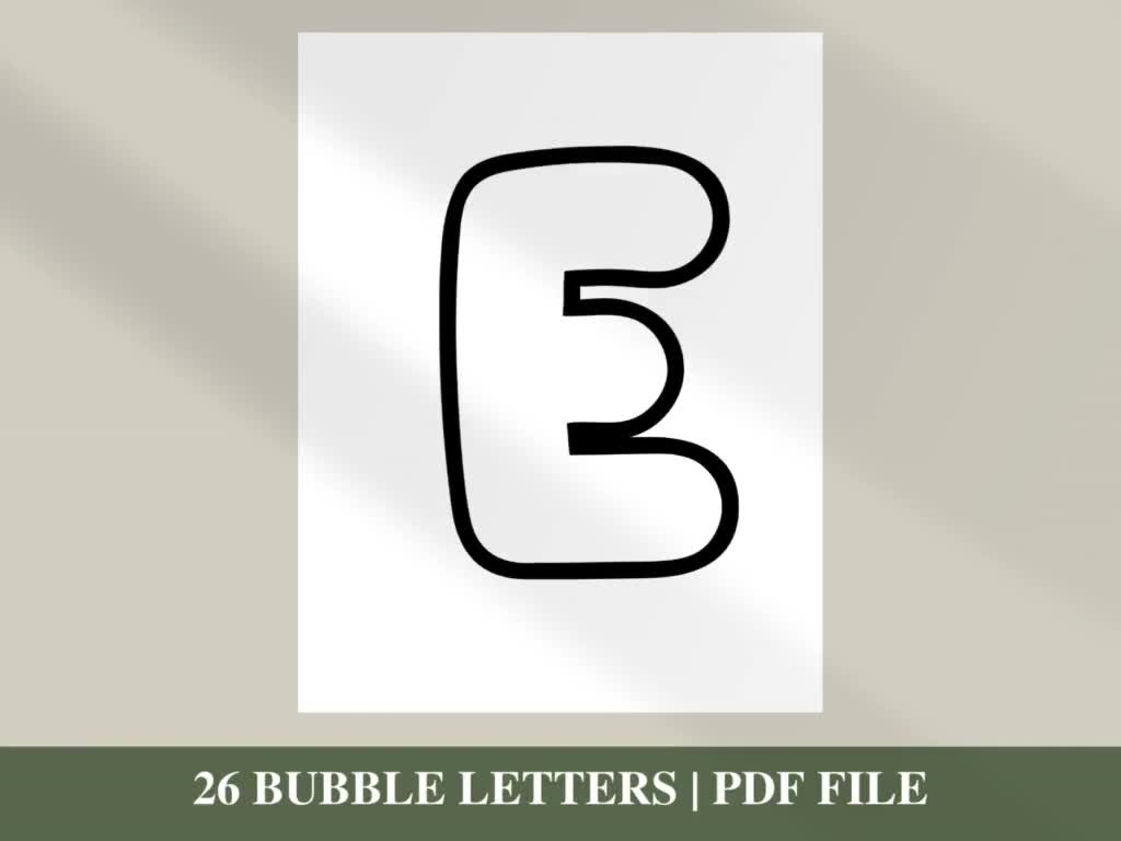 Letras Del Alfabeto De Burbujas Para Imprimir