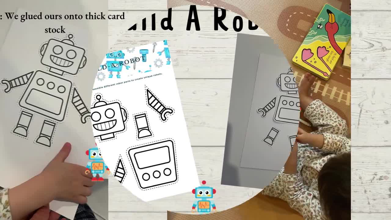 Printable Build A Robot Free & Easy To Print Robot Coloring Pages