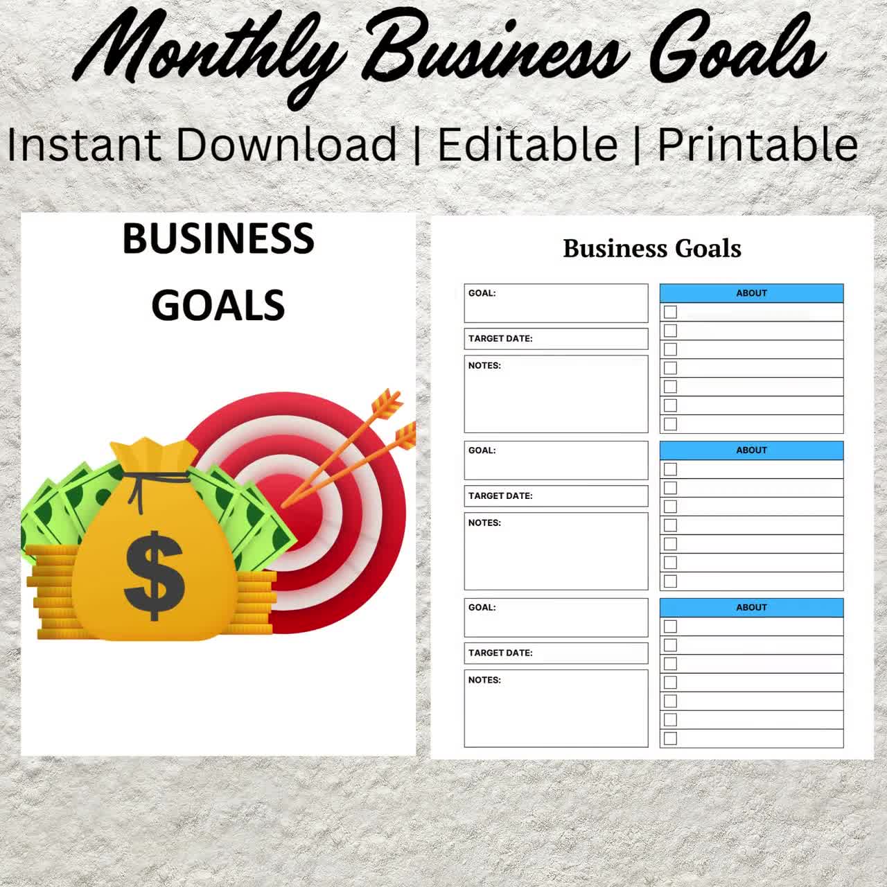Business Goal Setting Template