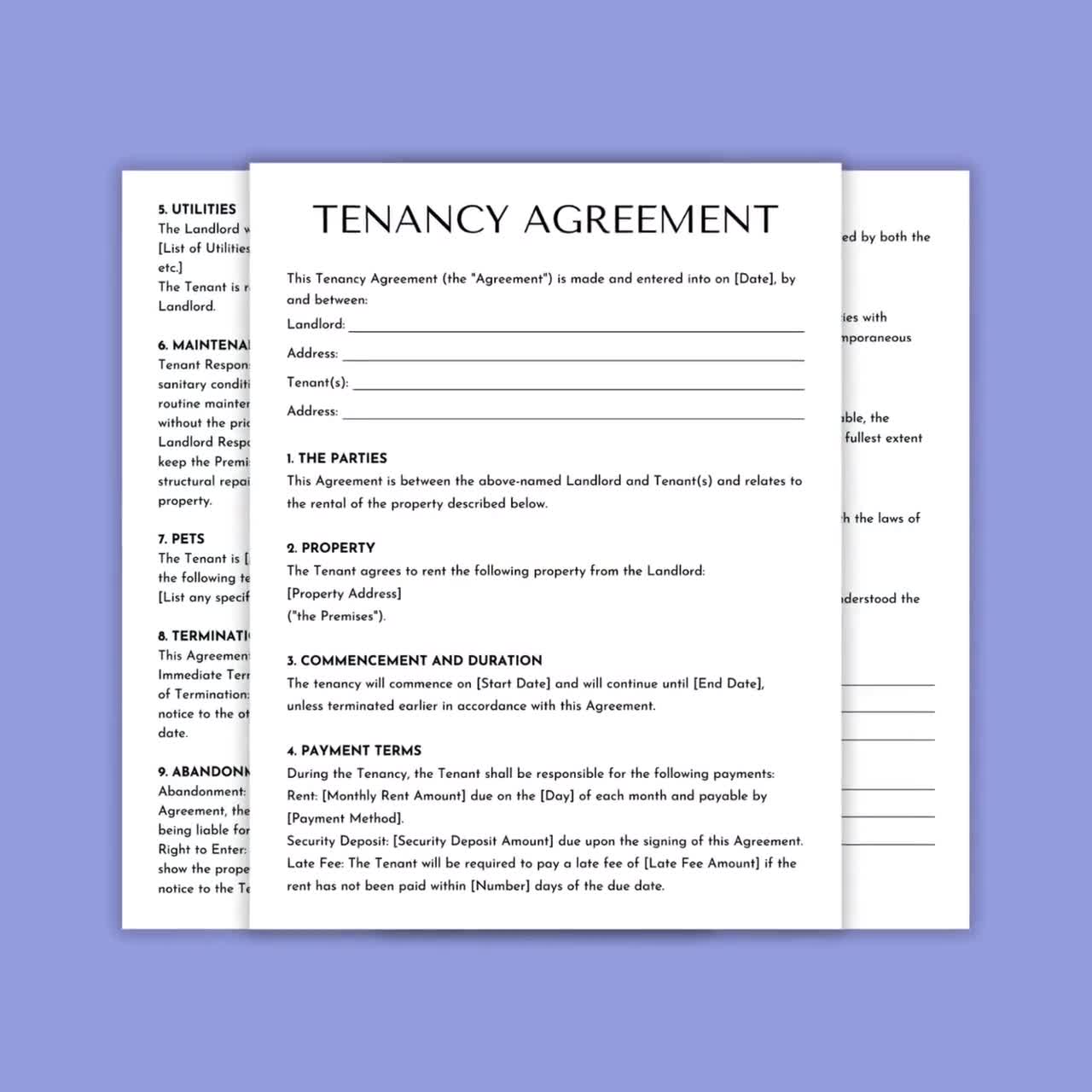Common Law Tenancy Template
