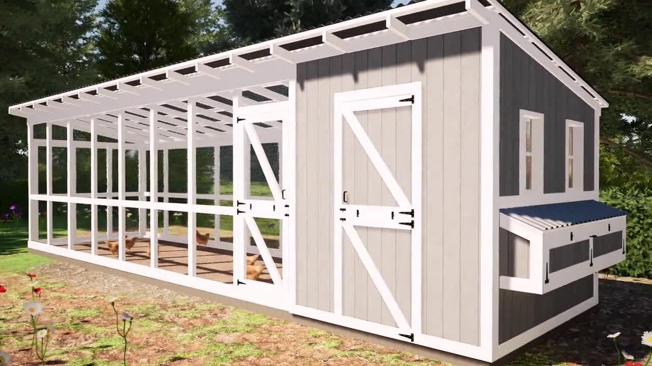 Walk In Chicken Co Op Designs Anastasia Chicken House – 10ft X 5ft