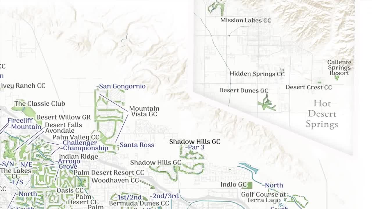 California Golf Map