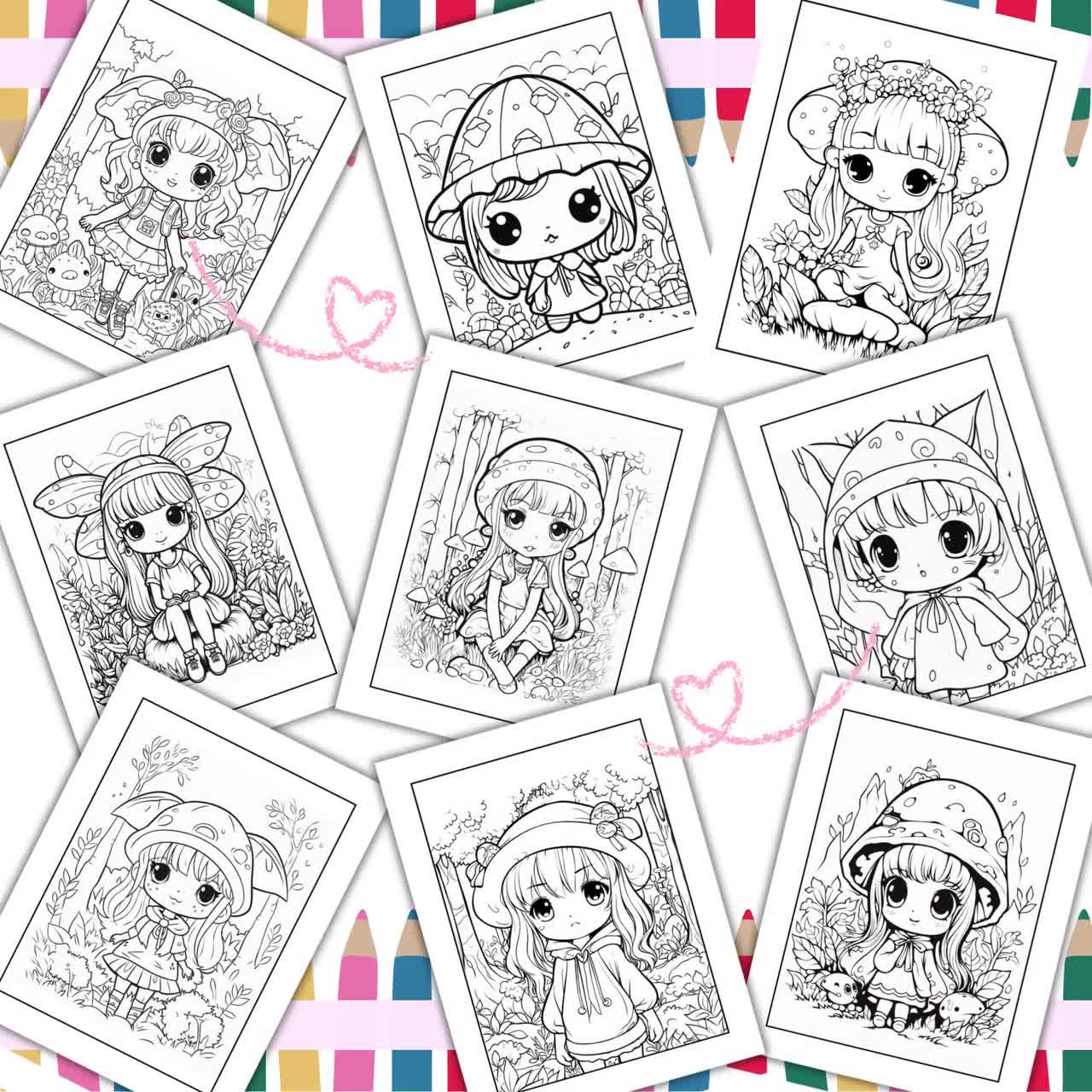 Chibi Kleurplaten Voor Meisjes
