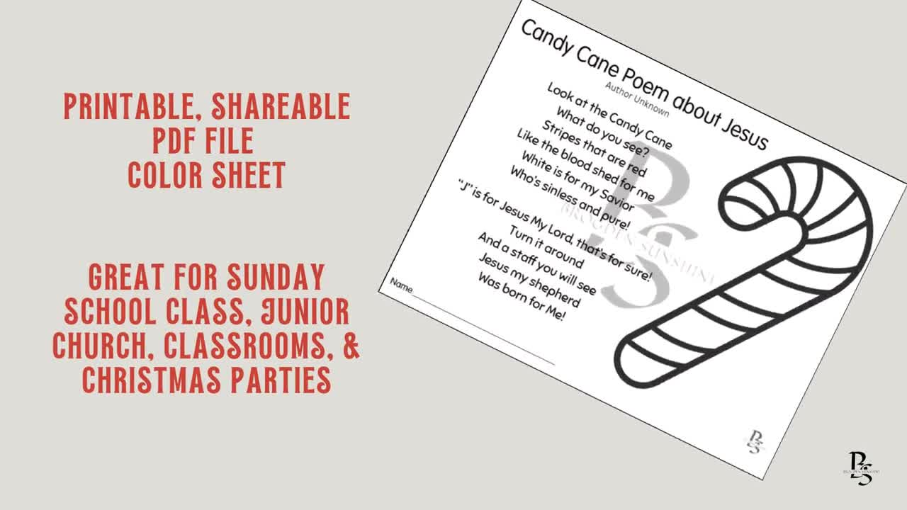 candy cane coloring page jesus