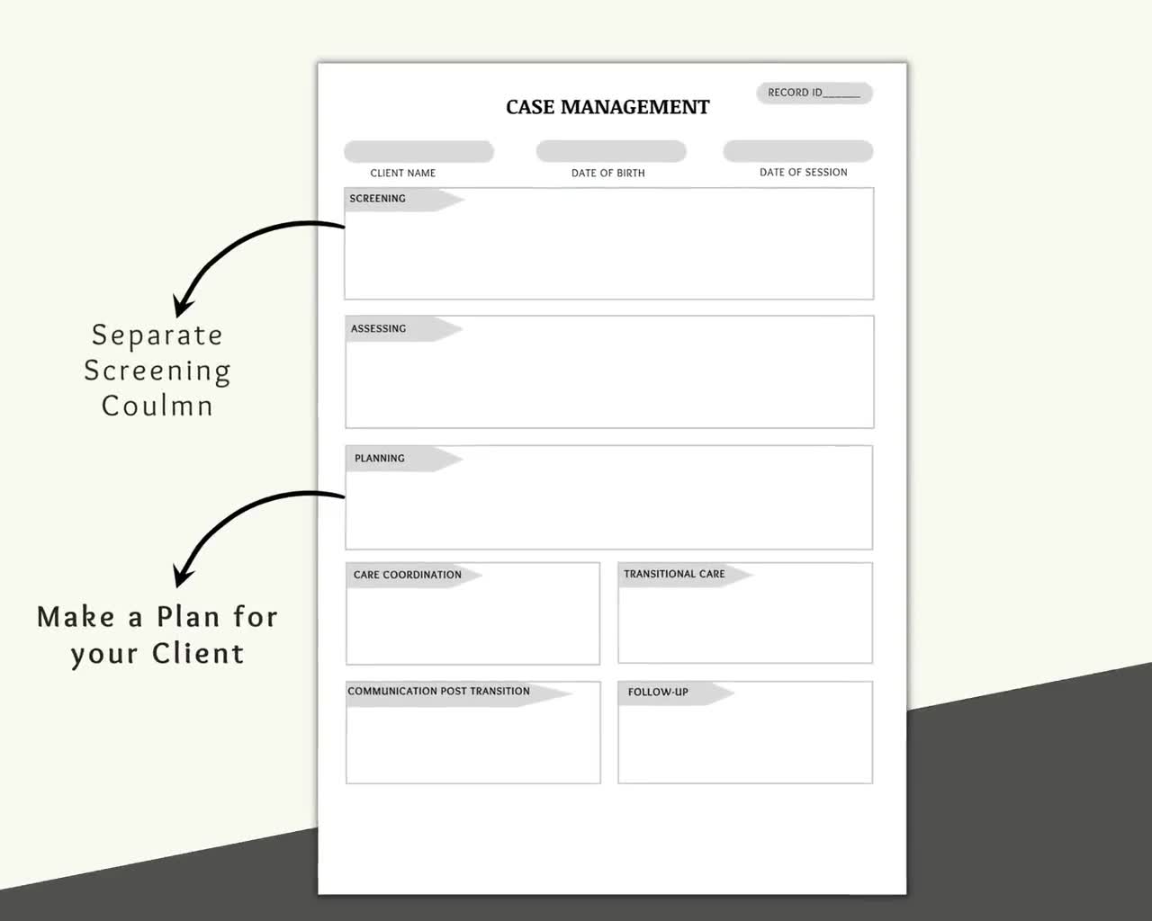 Case Management Care Plan Sample