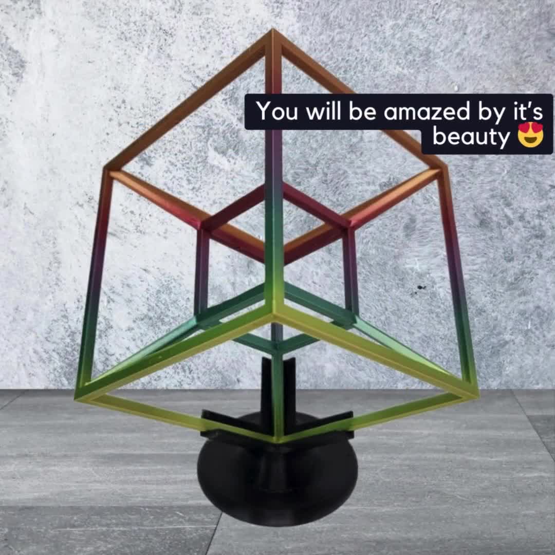 Impresionante Cubo 3d Roto