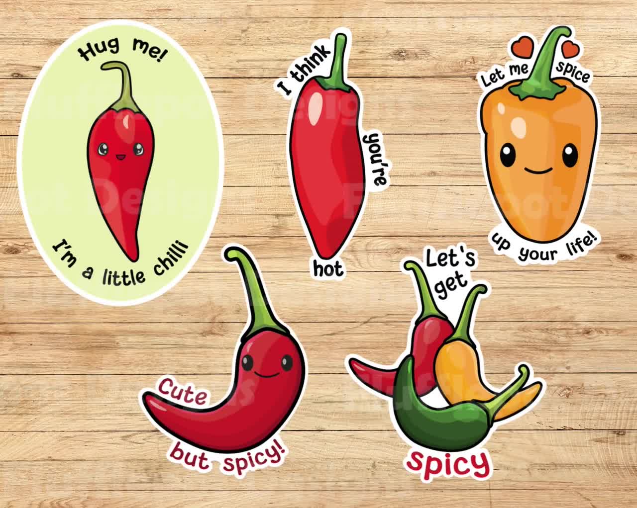 Cool Chili Stickers Chilli Pepper Stickers For Sale | Redbubble