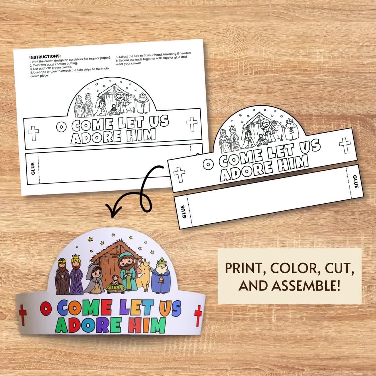 Christmas Bible Crafts And Activities Nativity Craft For Kids Nativity