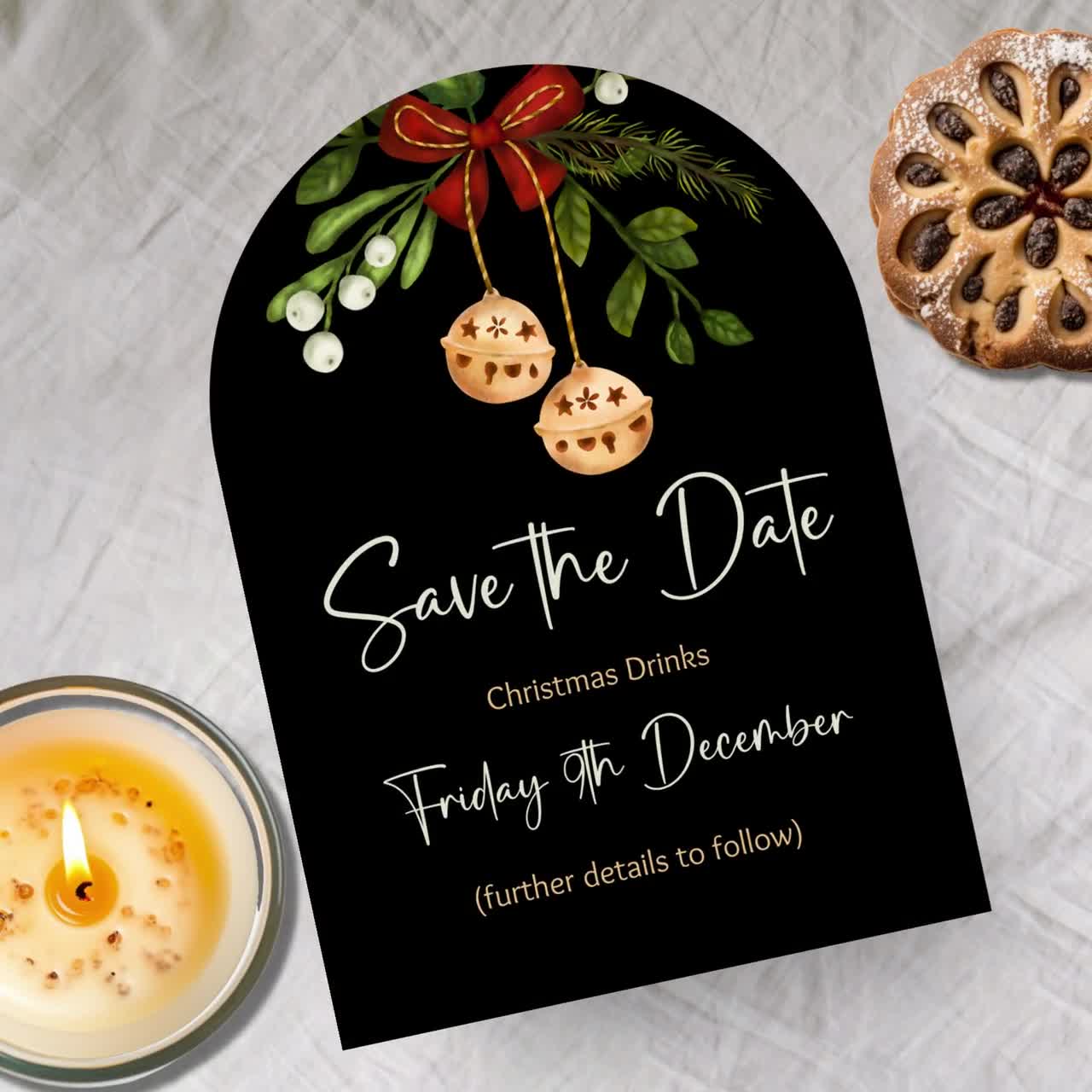 Save The Date Christmas Logo
