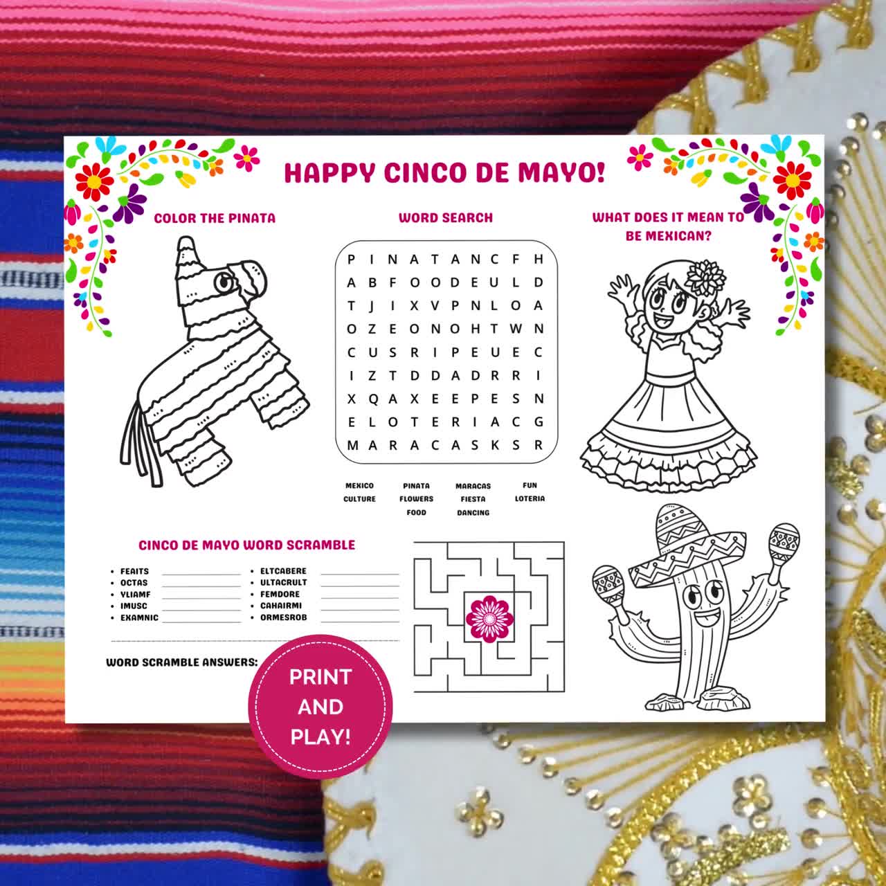 Cinco De Mayo Mat Mayo Stand