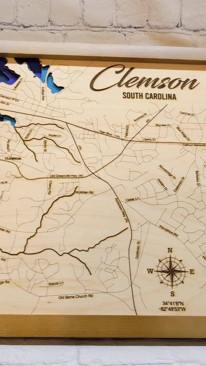 Clemson Area Map