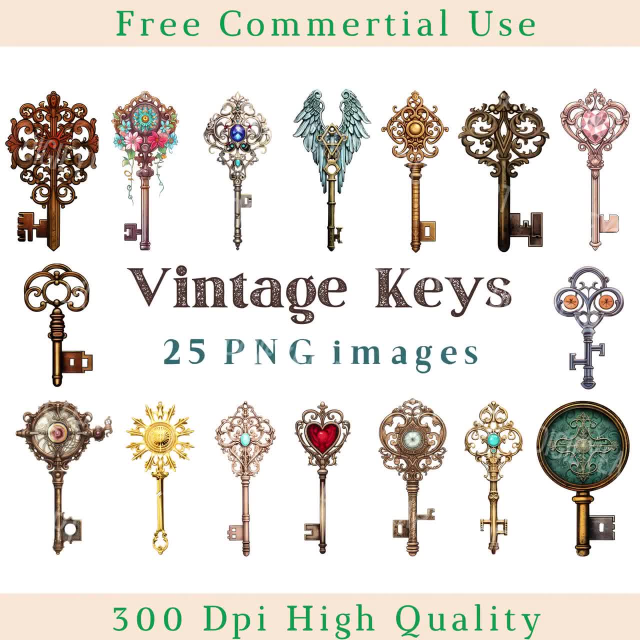 Key Clip Art V