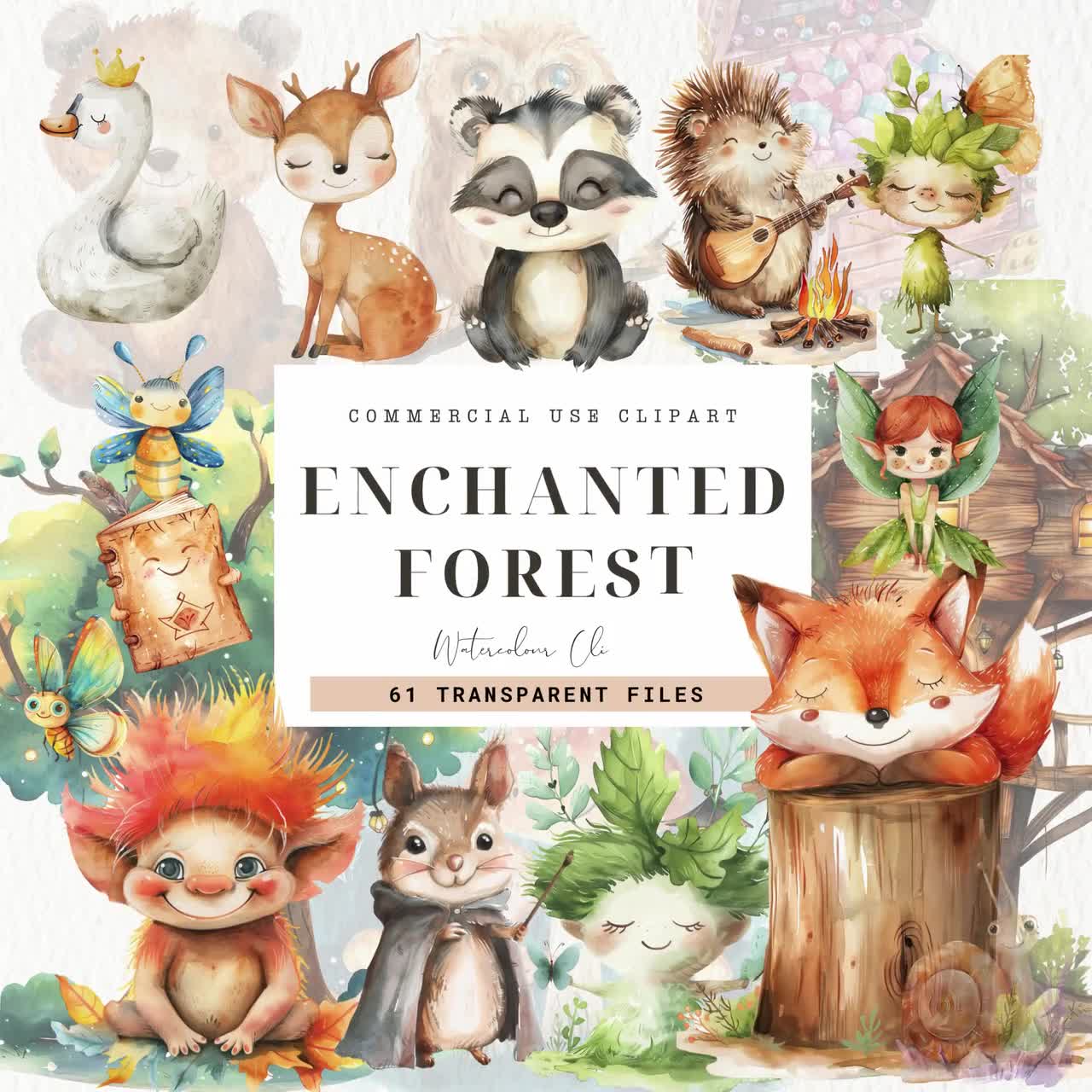 Enchanted Magical Forest Clipart Enchanted Forest Vector Art, Icons,