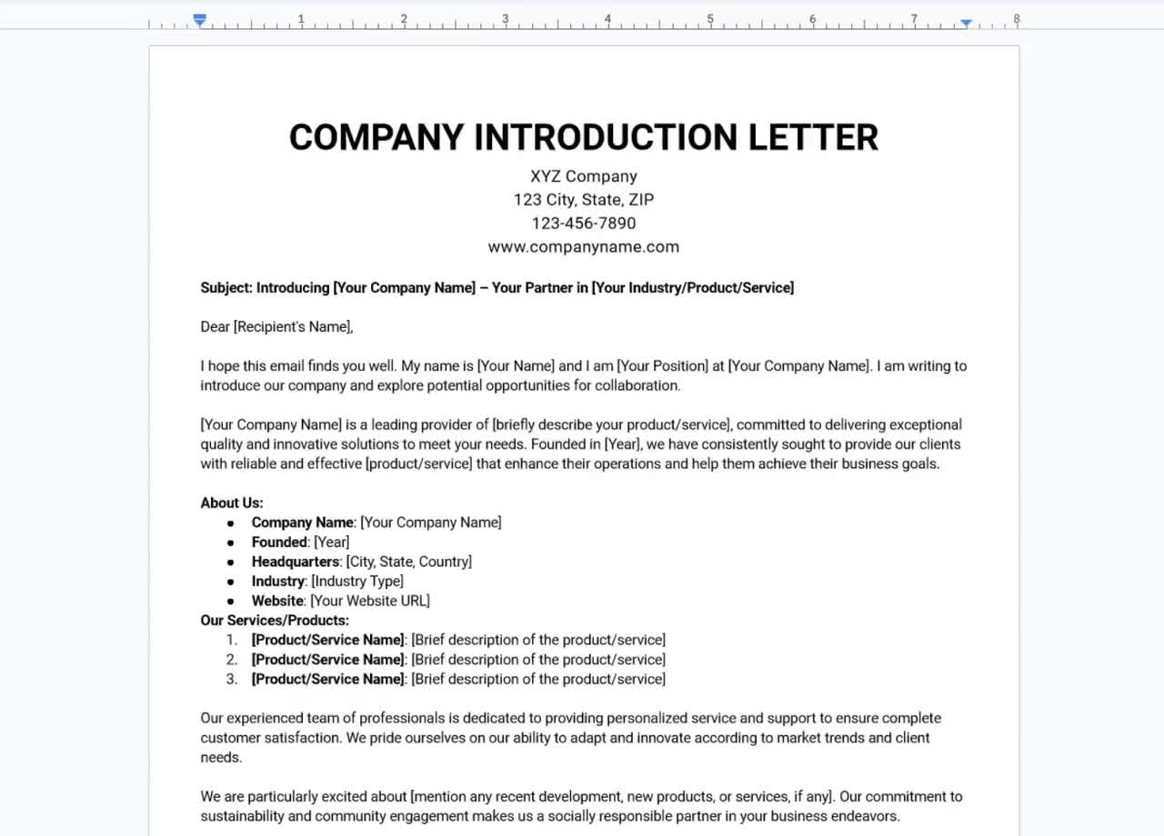 Format Of Introduction Letter 40+ Letter Of Introduction Templates