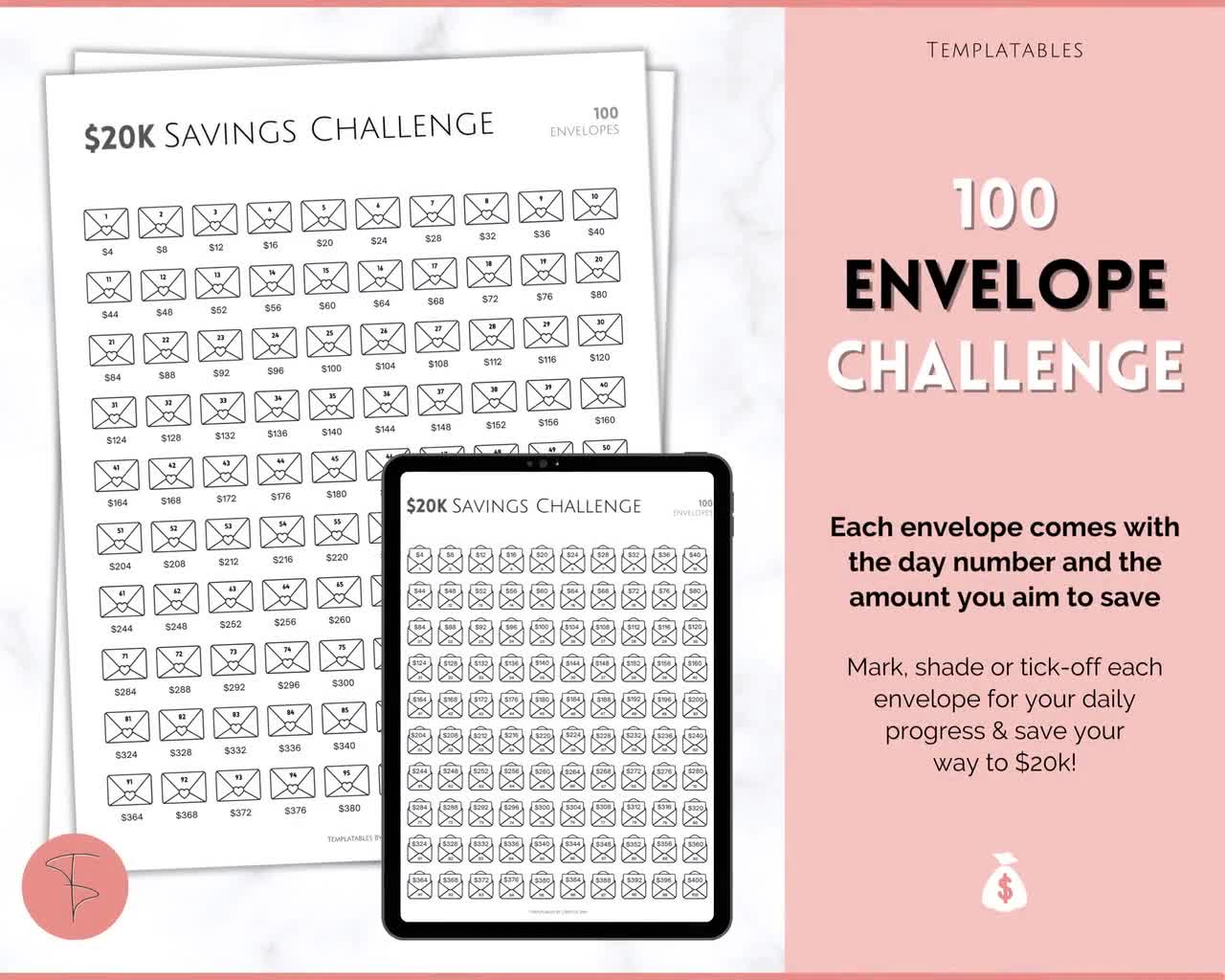 Free 200 Envelope Challenge: How To Save 10,000 In Months, 59% OFF