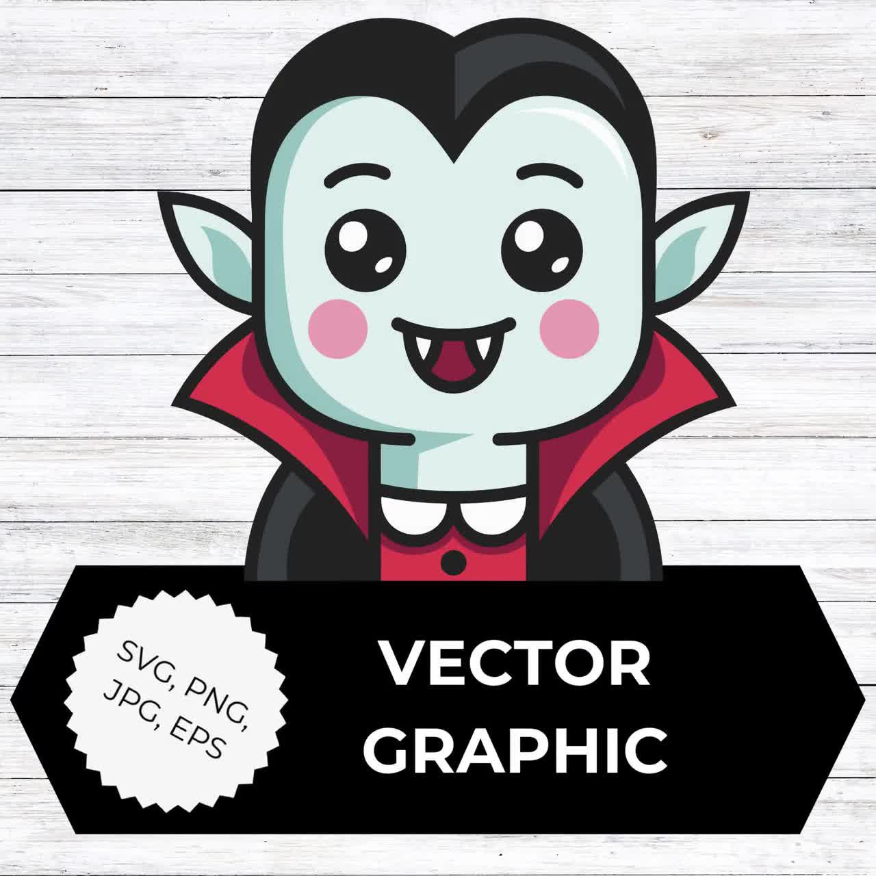 animated vampire face