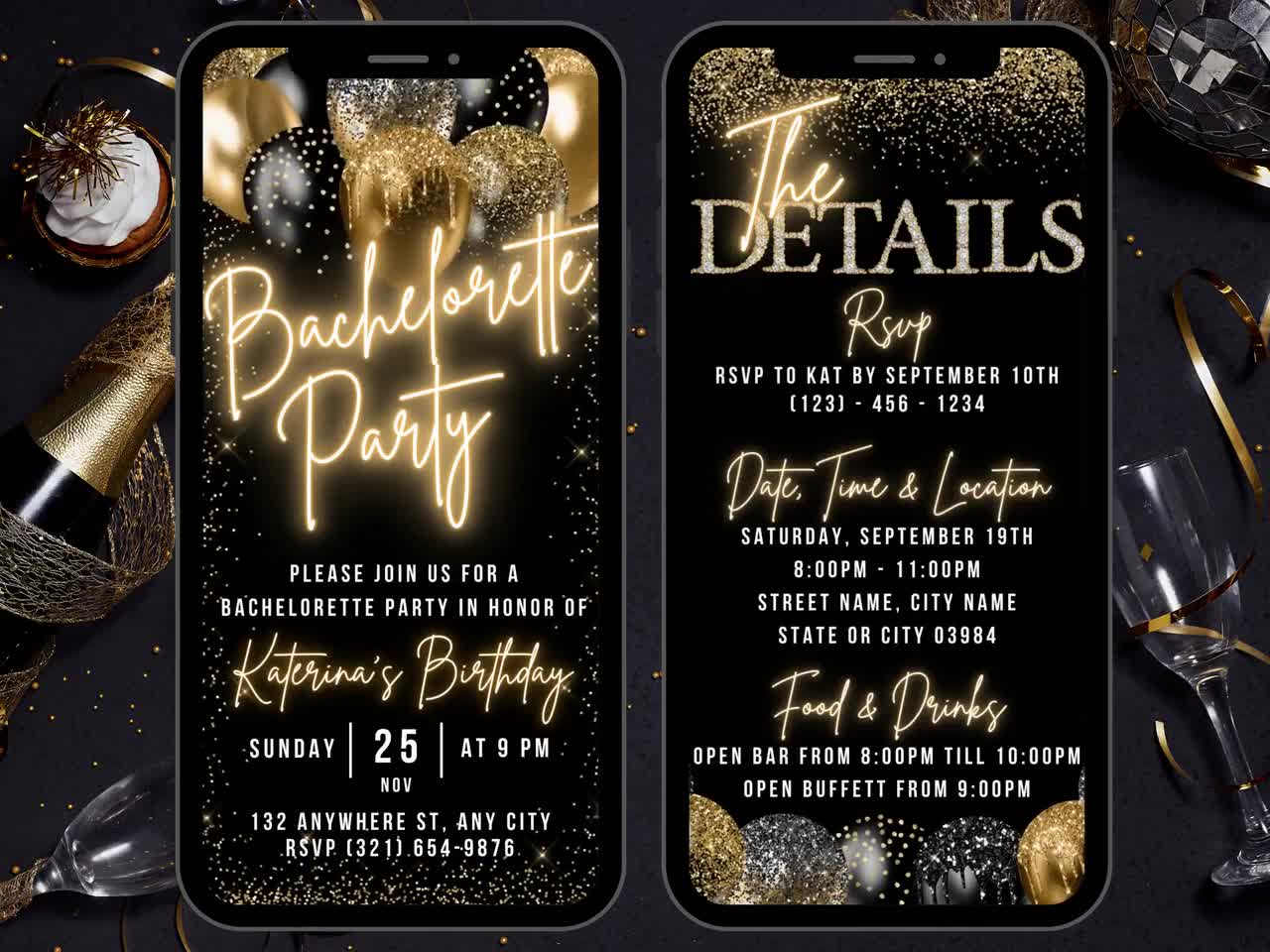 Ecard Bachelorette Bachelorette Party Invitations Digital Etsy UK