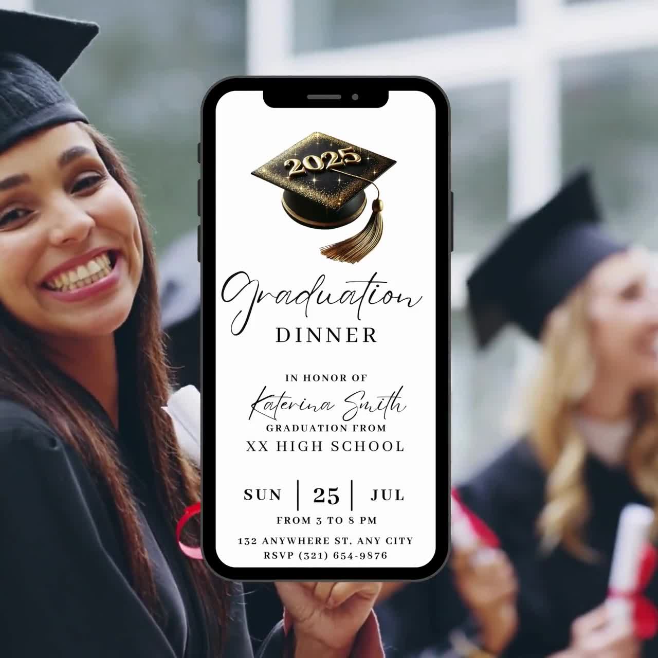 Diy High School Graduation Invitations