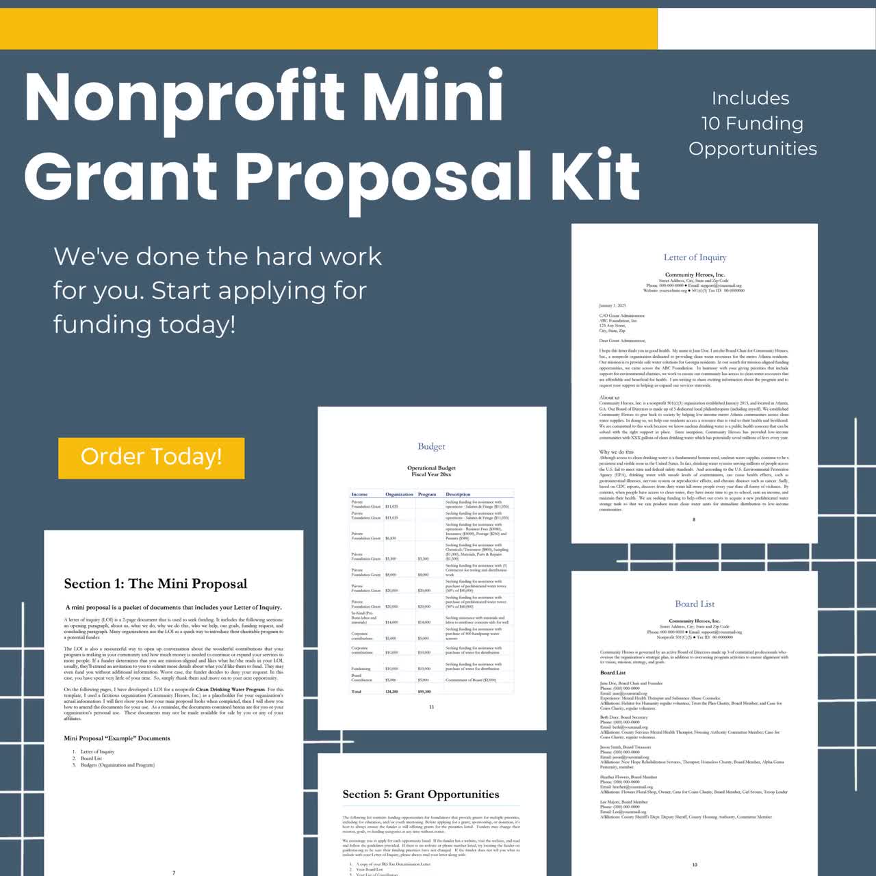 Mini Proposal Template