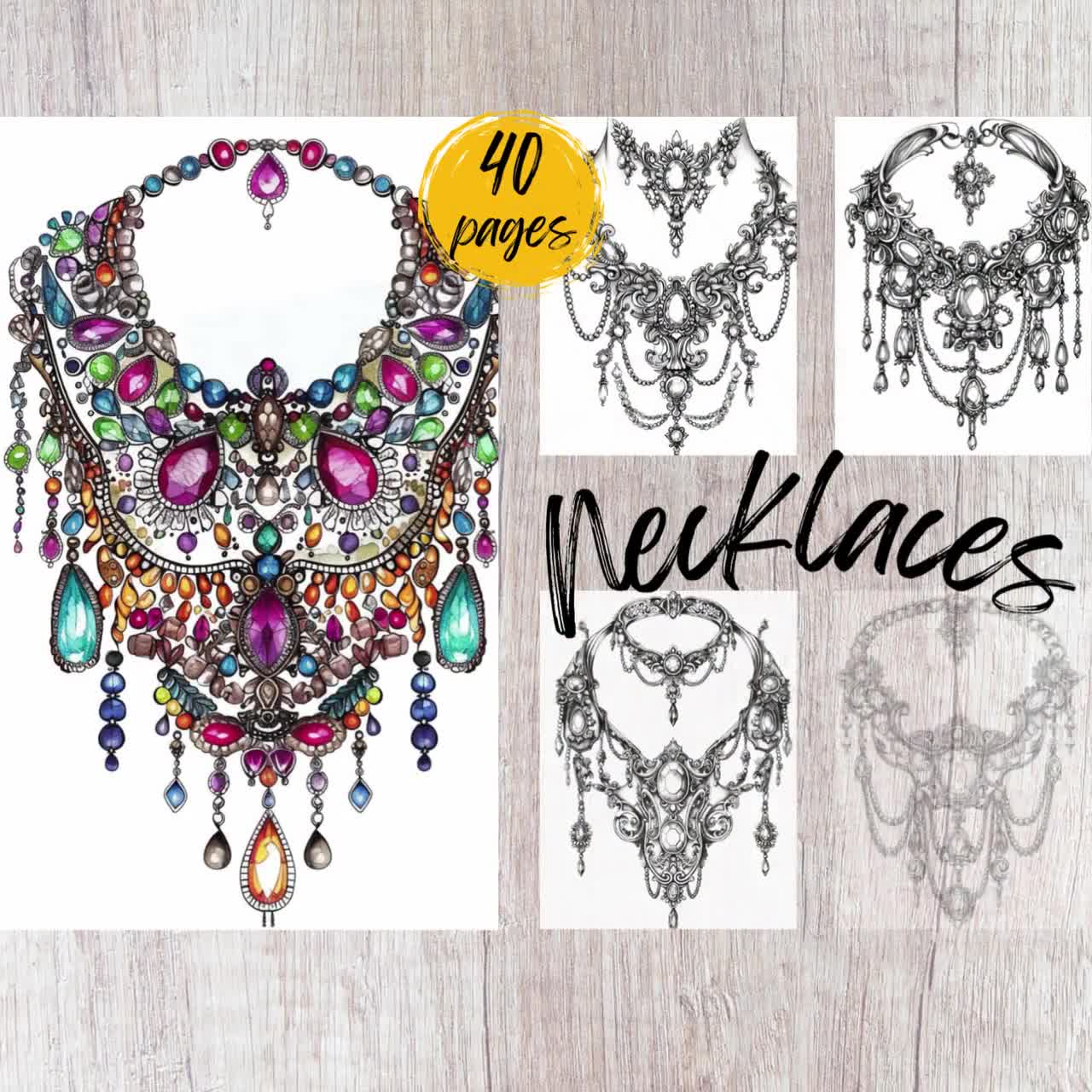 coloring pages necklace