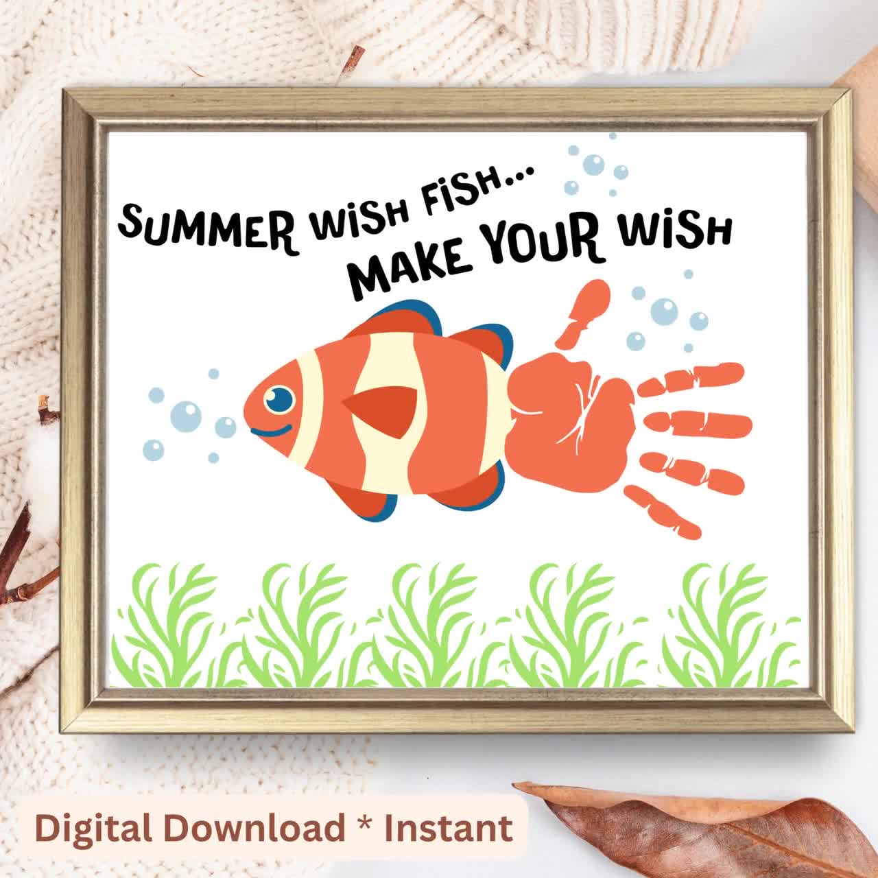 Fish Handprint Craft Preschool