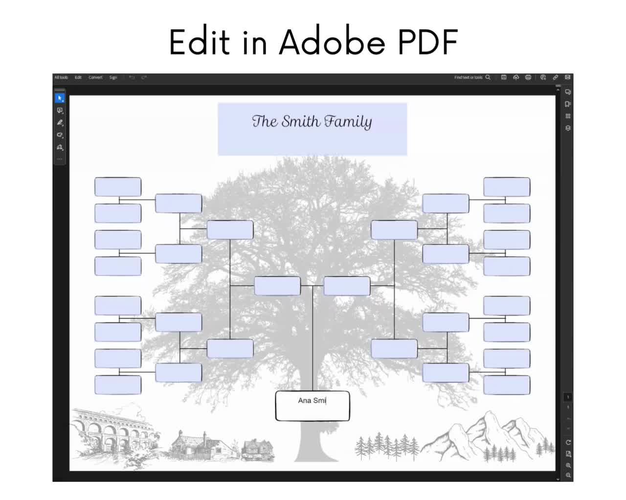 Blank Family Tree Template 5 Generations 5 Generation Family Tree