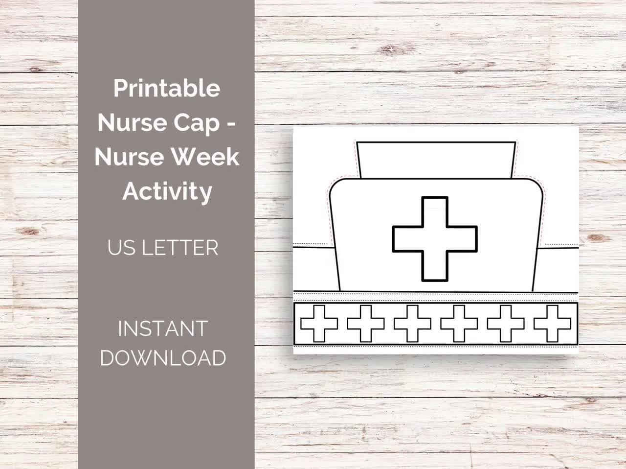 Nurse Hat Coloring Page Nurse Hat Drawing At GetDrawings | Free