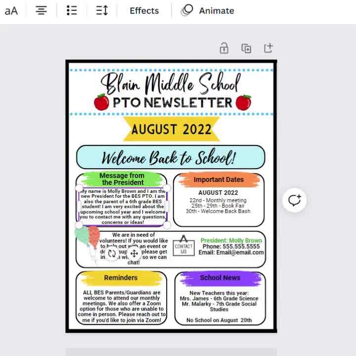 Pto Newsletter Examples