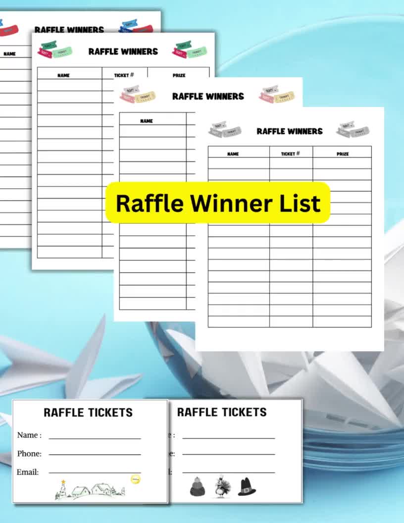 Raffle Winner Template