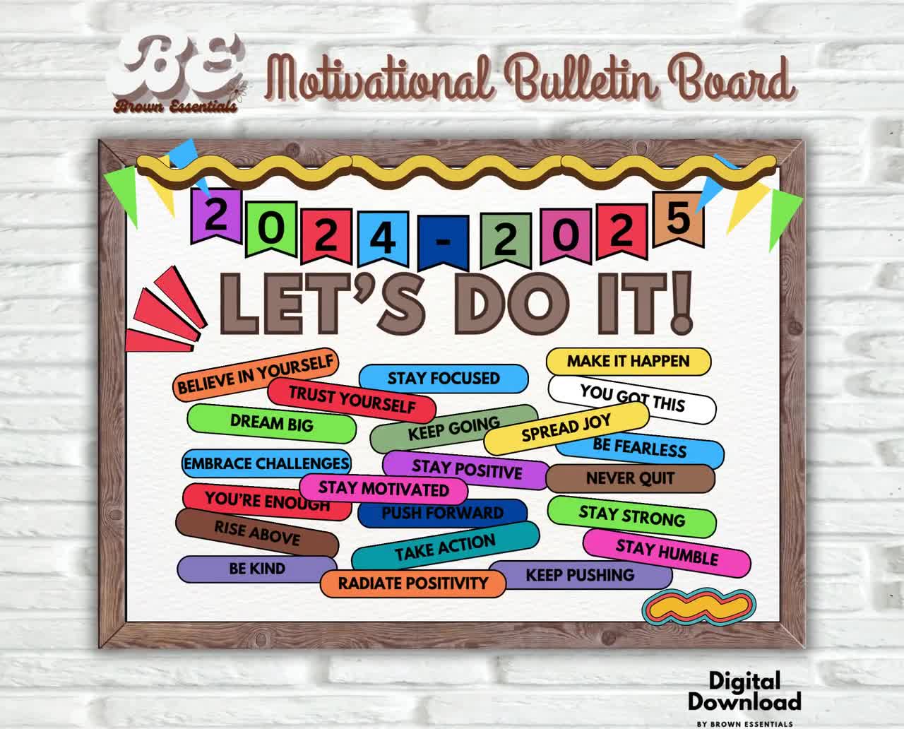 Inspirational Bulletin Format Classroom Motivational Posters