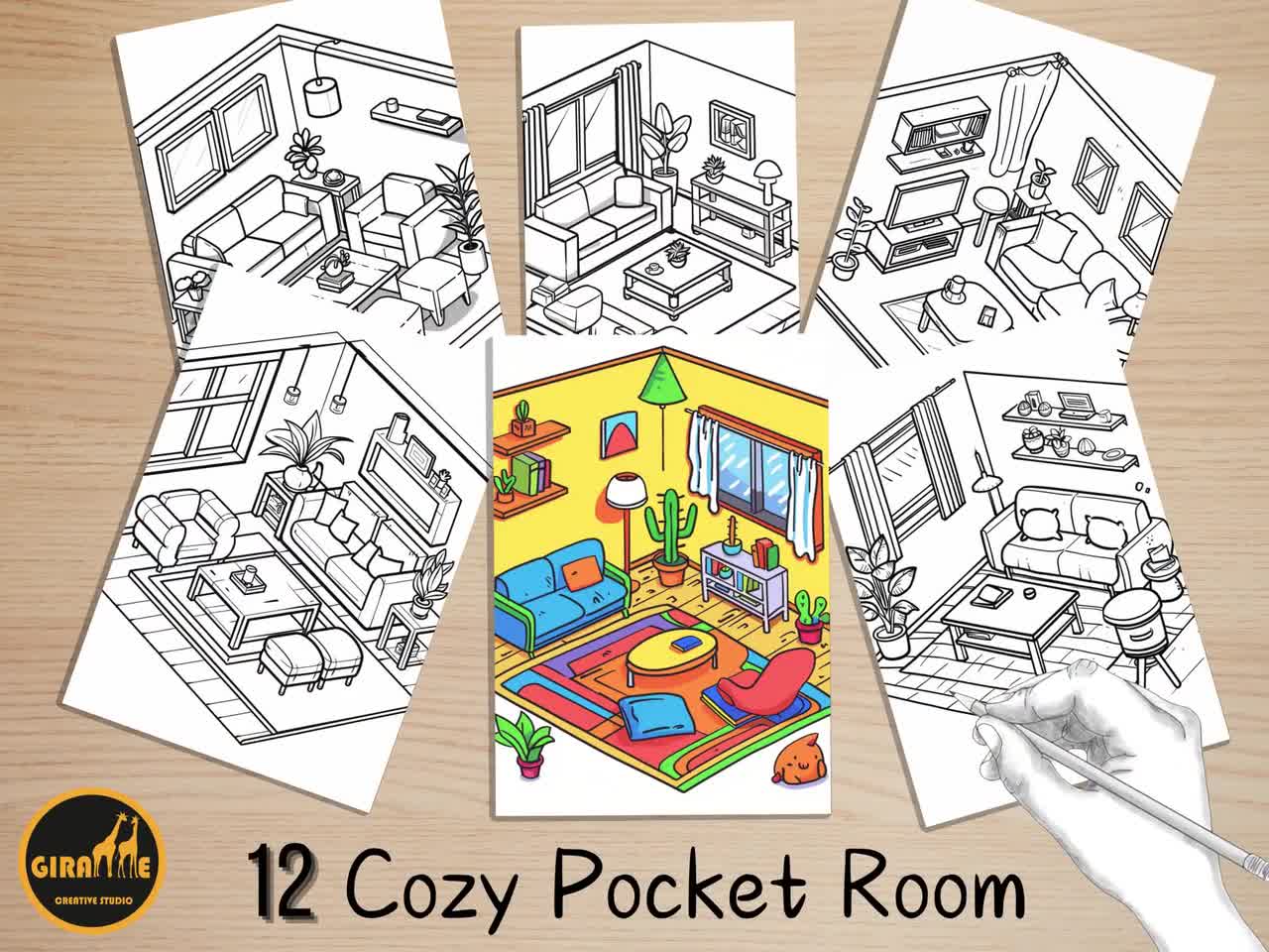 furniture coloring sheets