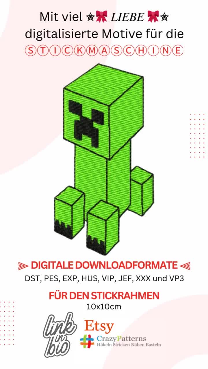 Creeper Printable Minecraft Creeper Papercraft Template